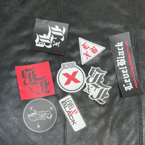 Other | Level Black Sticker Set | Poshmark